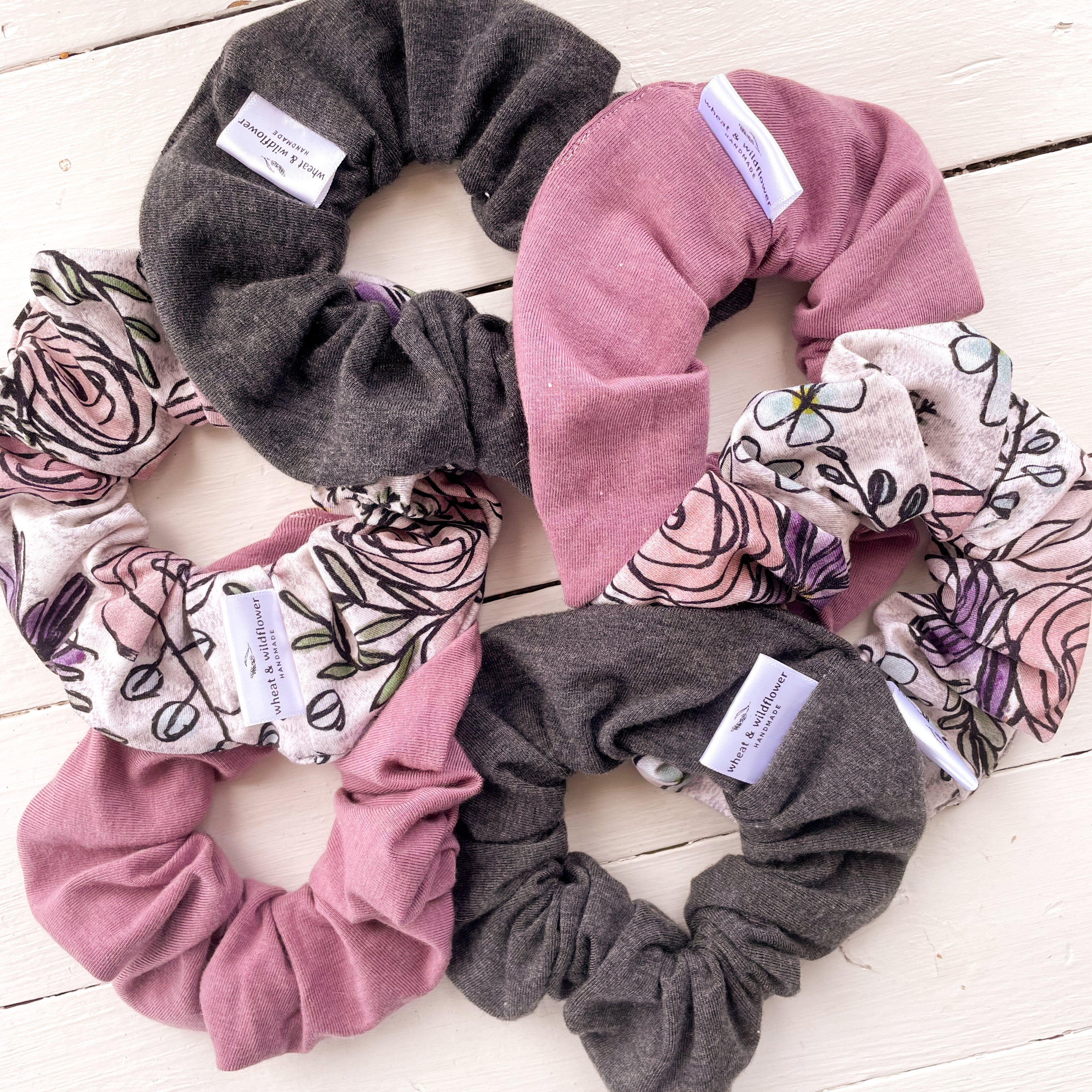 Luxe Scrunchies Packs – Wheat & Wildflower Handmade
