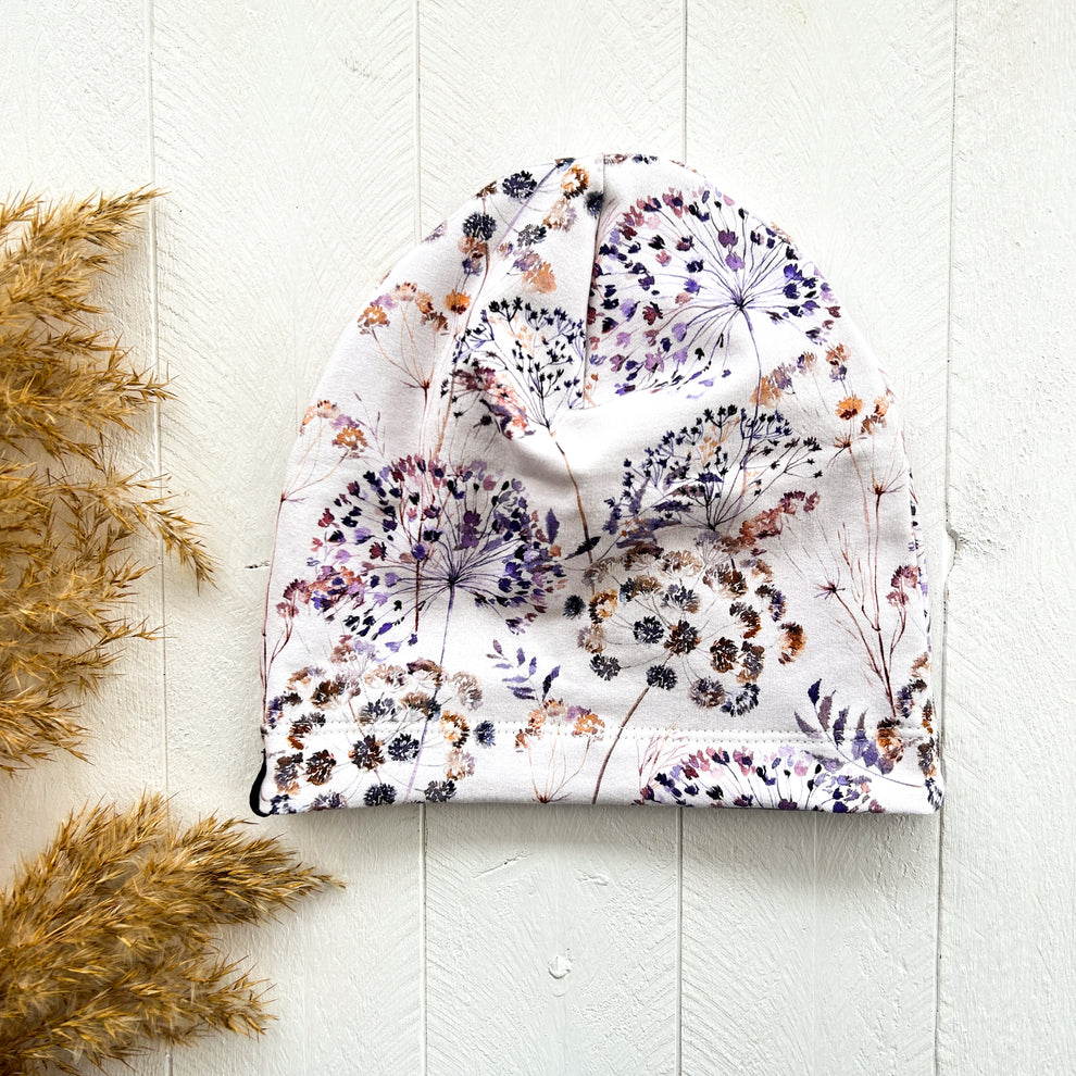 Wildflower Wishes Lined Beanie – Wheat & Wildflower Handmade