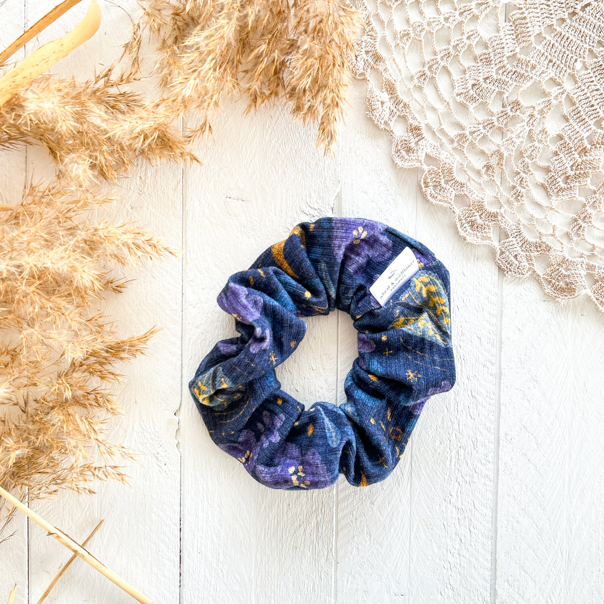 Luxe Scrunchies - Midnight Moth – Wheat & Wildflower Handmade