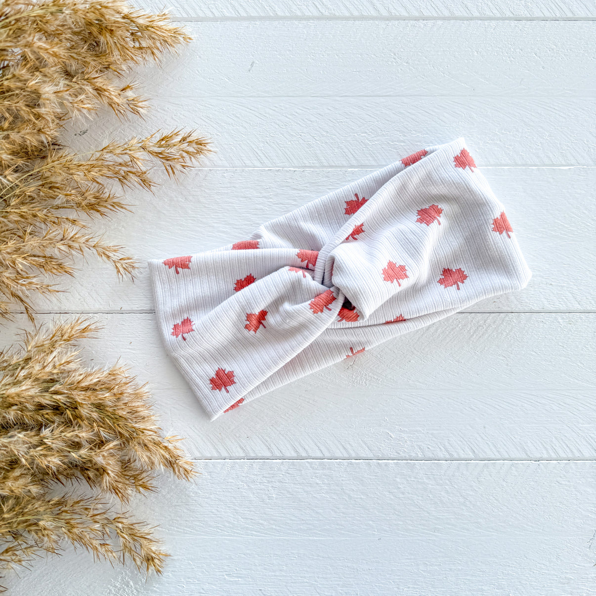 Luxe Headband - Maple Leaf Toss – Wheat & Wildflower Handmade